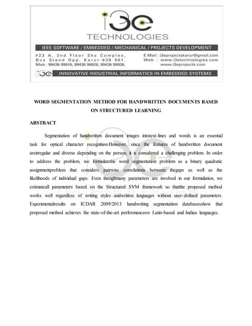 Performance Of Statistics Based Line Segmentation System For Unconstrained Handwritten Text