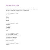 Words In Context Sat | PDF