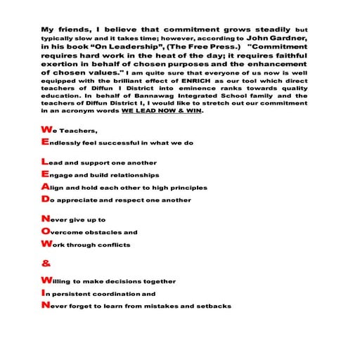 words of commitment | PDF