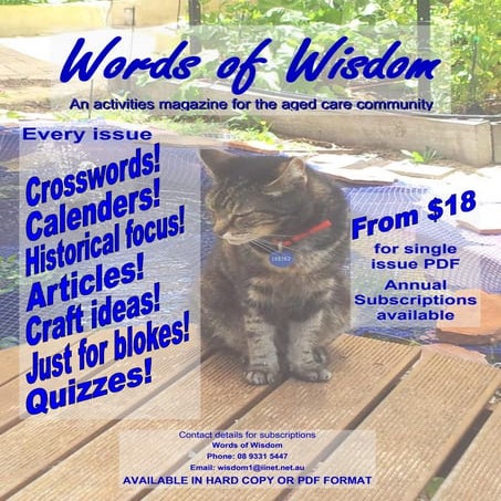 Words of wisdom sample a4 | PDF