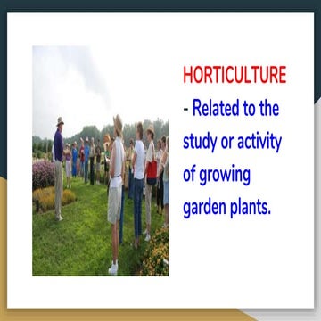 Words related to gardening | PPTX
