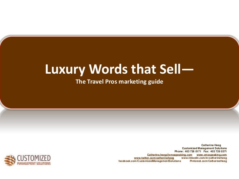 Luxury Words That Sell Creative Marketing For Travel Pros luxury-words-that-sell-creative-marketing-for-travel-pros