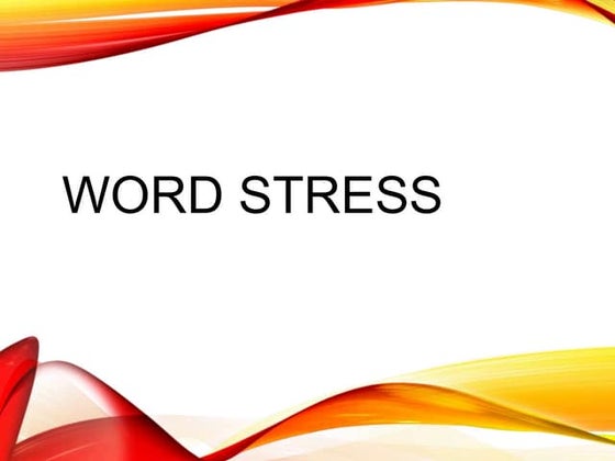 Lesson-22. Stressed and unstressed syllables.pptx