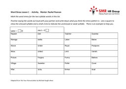 English word stress | PPT