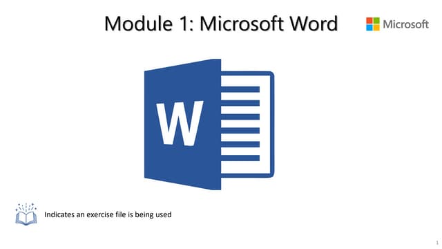 Beginners Microsoft Office Word 2007 Lesson 1 | PPTX