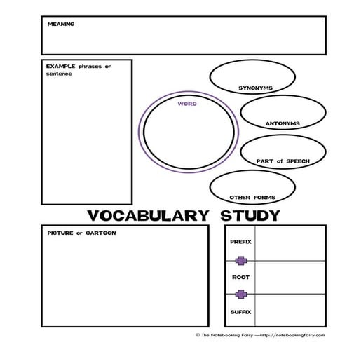 Word study worksheet | PDF