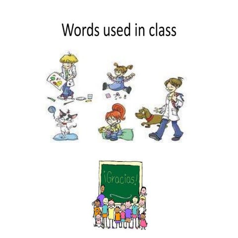 Words used in class | PPTX