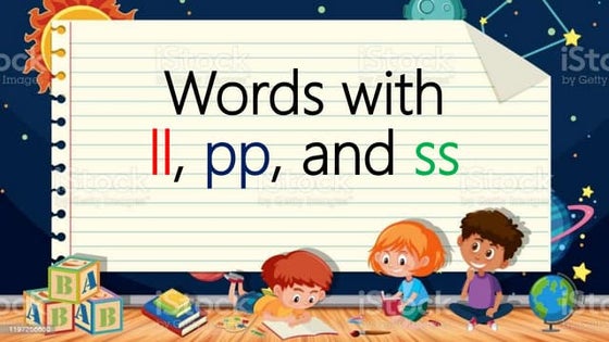 words with ll, pp and ss | PPTX