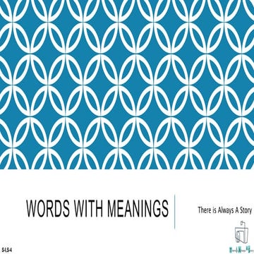 Words with Meanings | PPT