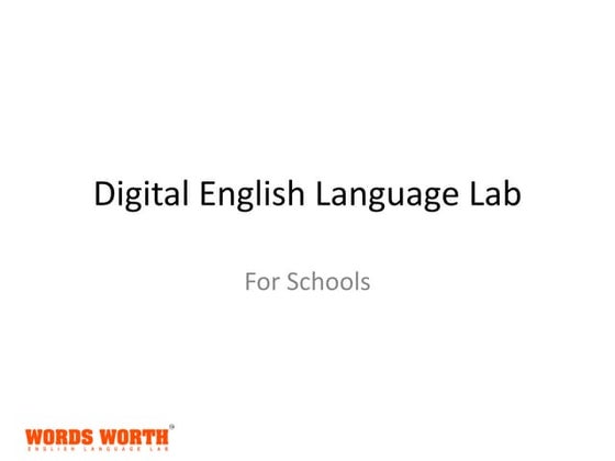 Words worth english language lab