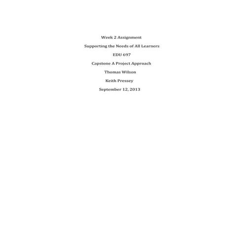 Word work file a 30.asd Week 2 Assignment EDU 697 | PDF | Music ...