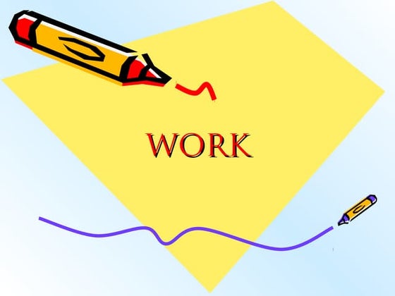 Work in physics | PPT