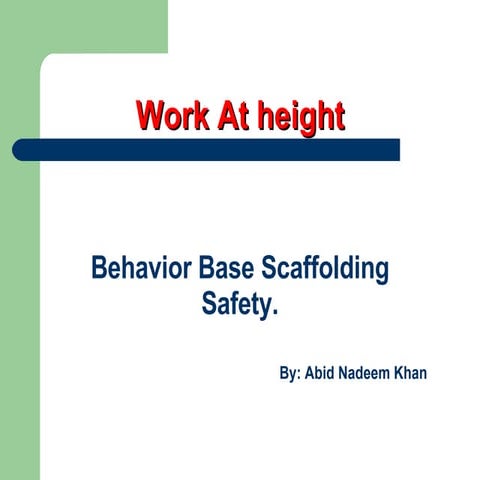 Work At Height | PPT