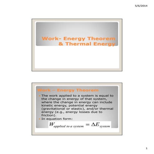 QA Work Energy and Power-3/ Work Energy Theorem