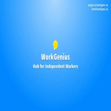 Work Genius Pitch Deck | PDF