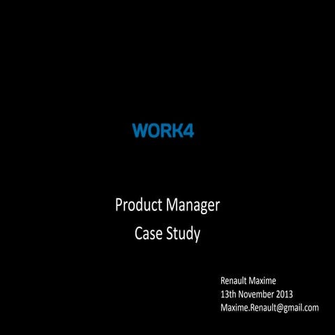 Work4 Study Case | PPTX