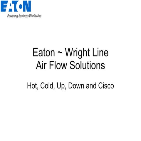 Cisco Air Flow Solutions | PPT