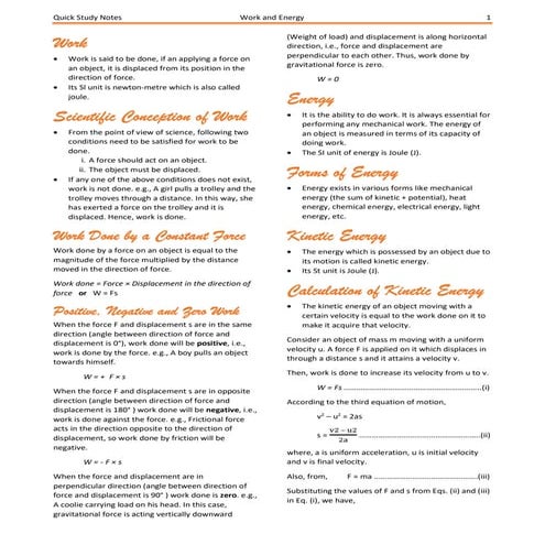 work and energy class 9 physics | PPT