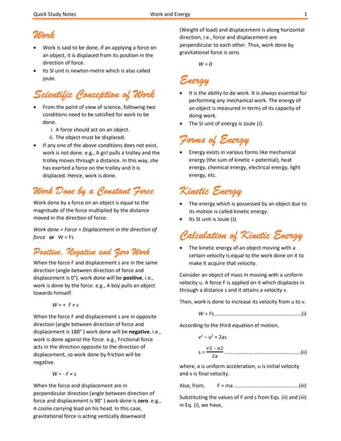 work and energy class 9 physics | PPT