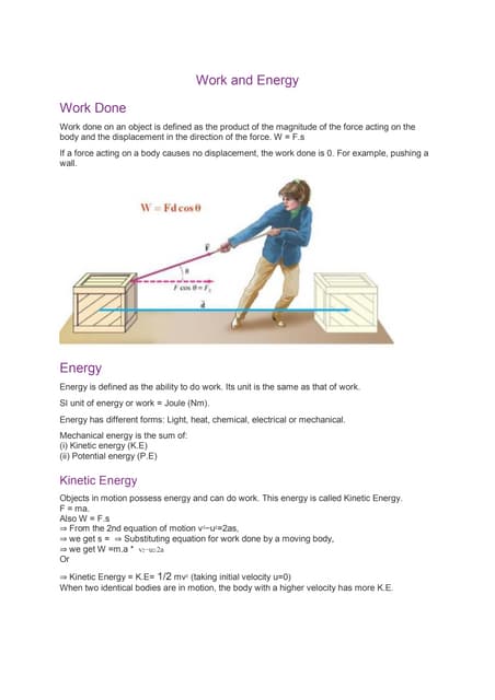 WORK POWER AND ENERGY | PPTX