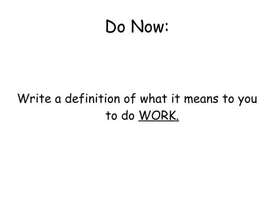 WORK POWER AND ENERGY | PPT