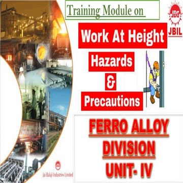 Work at height Hazards and its precaution | PPTX