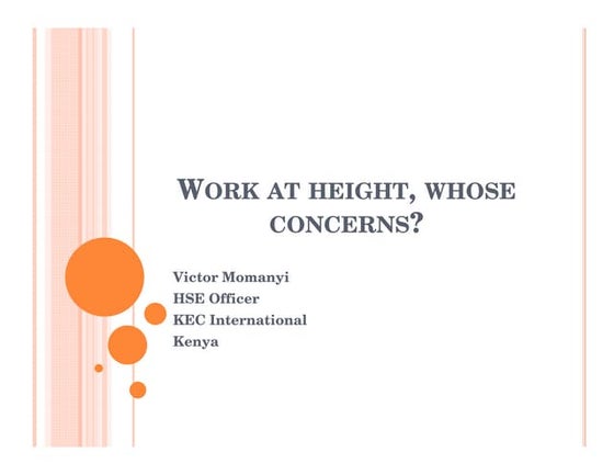 Work At Height | PPTX