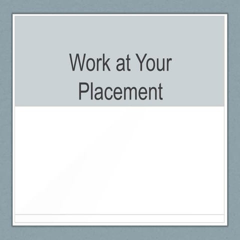 Placement expectations | PPTX