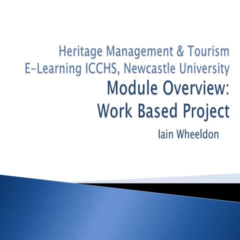Work Based Project | PPTX | Homework and Study | Education