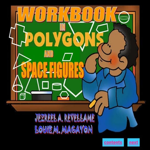 Workbook in polygons and space figures | PPTX