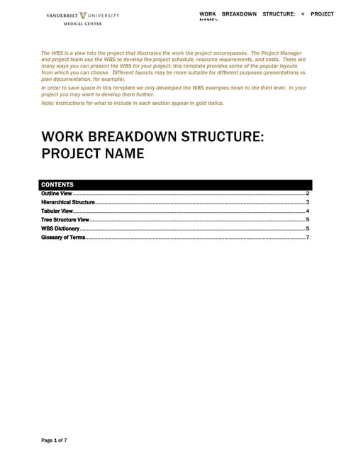 Office Group Project Wbs | PDF