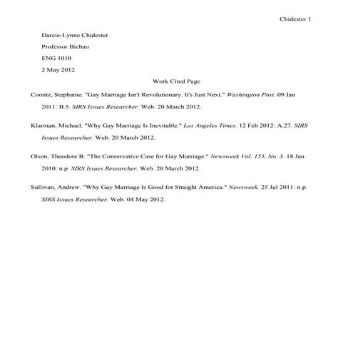 Work cited page | DOCX