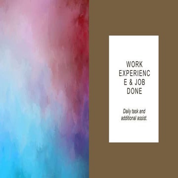 Work days and Overtime work job scope requirement. | PPT