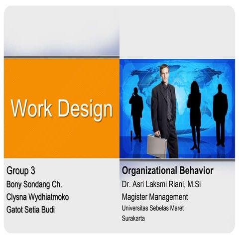 Chapter 13 Organizational Behavior - Work Design | PPTX