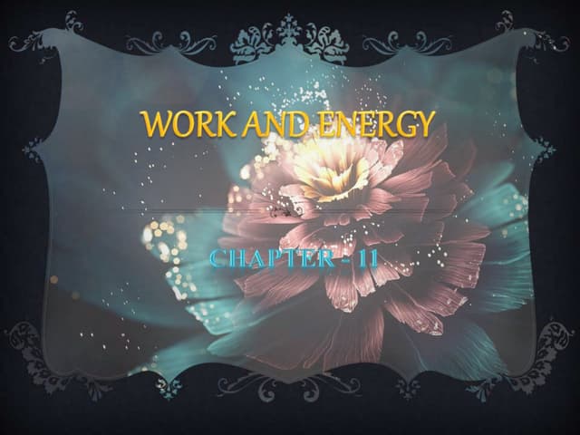 work and energy class 9 physics | PPT