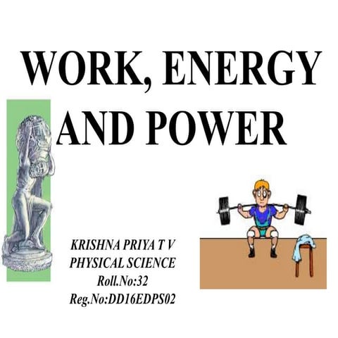 'work , energy and power'