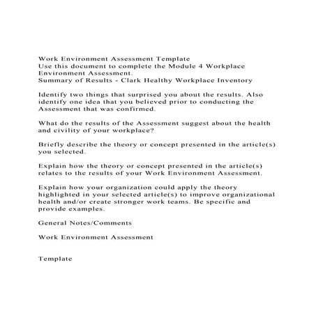 Work Environment Assessment TemplateUse this document to com.docx
