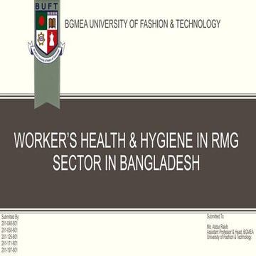 Worker’s Health & Hygiene in RMG Sector.pptx