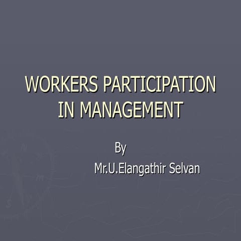 Workers participation | PPT