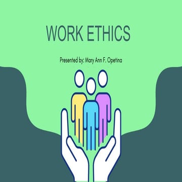MPA 211: Lecture on WORK ETHICS. pptx | PPT