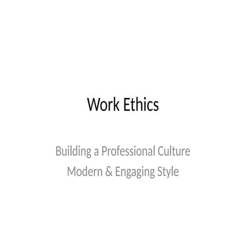 Work_Ethics_Presentation.pptx for office employees | PPTX