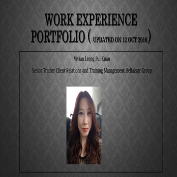 Work experience portfolio linkedin | PDF