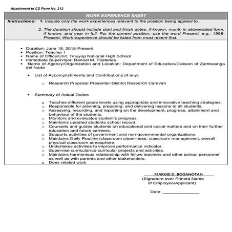 Work Experience Sheet Sample for T-III.docx