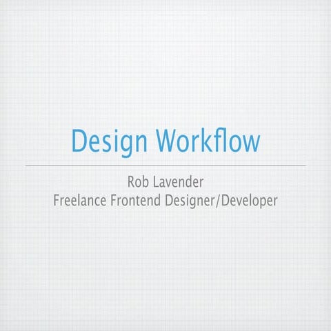 Design Workflow | KEY