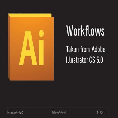Illustrator Work FLows | PDF