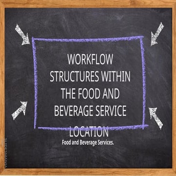 WORKFLOW STRUCTURES WITHIN THE FOOD AND BEVERAGE SERVICE LOCATION.pptx