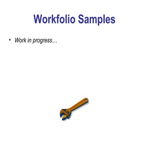 Workfolio Samples | PPT