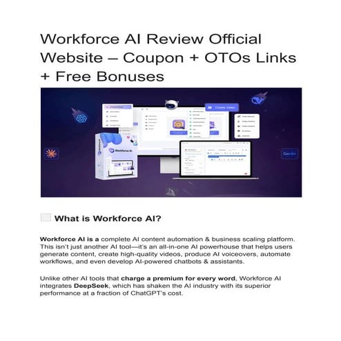 Workforce AI Review Official Website – Coupon + OTOs Links + Free Bonuses.pdf