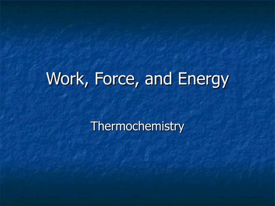 Force and Energy | PPT