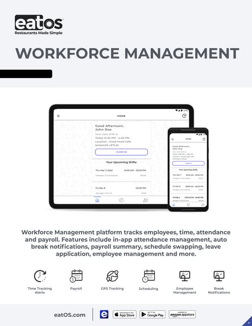 Streamline Operations: Workforce Management System | eatOS | PPT
